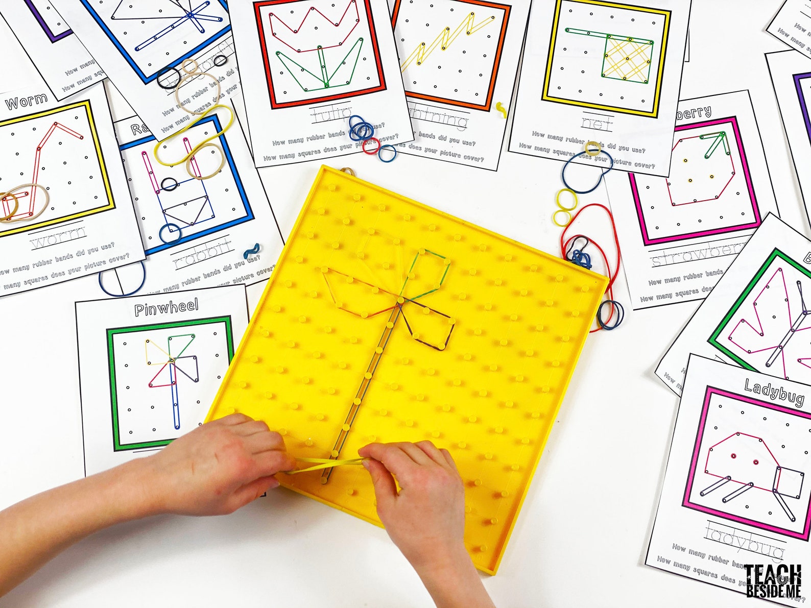 Spring Geoboard Activity Cards - Etsy