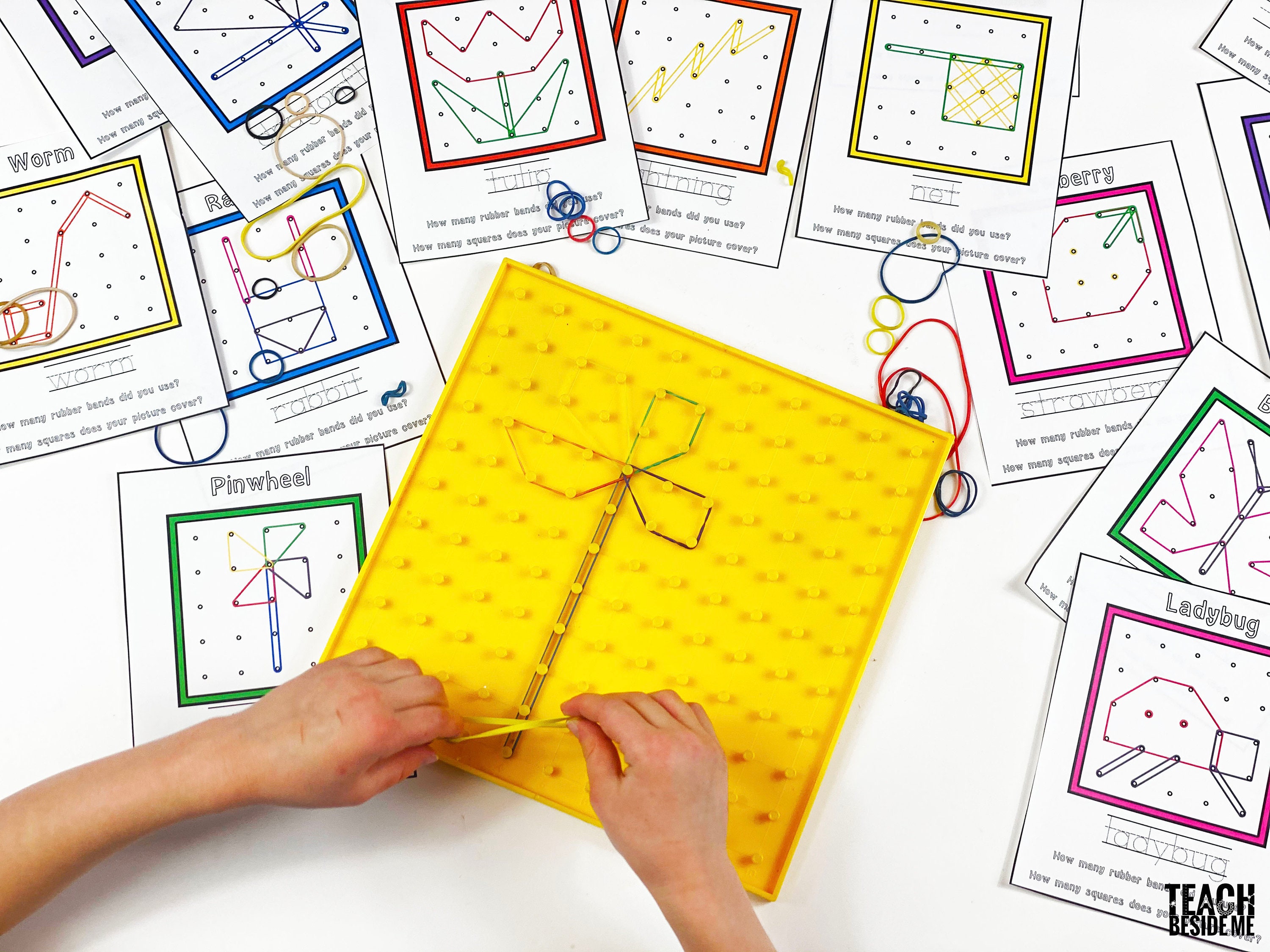 Spring Geoboard Activity Cards - Etsy