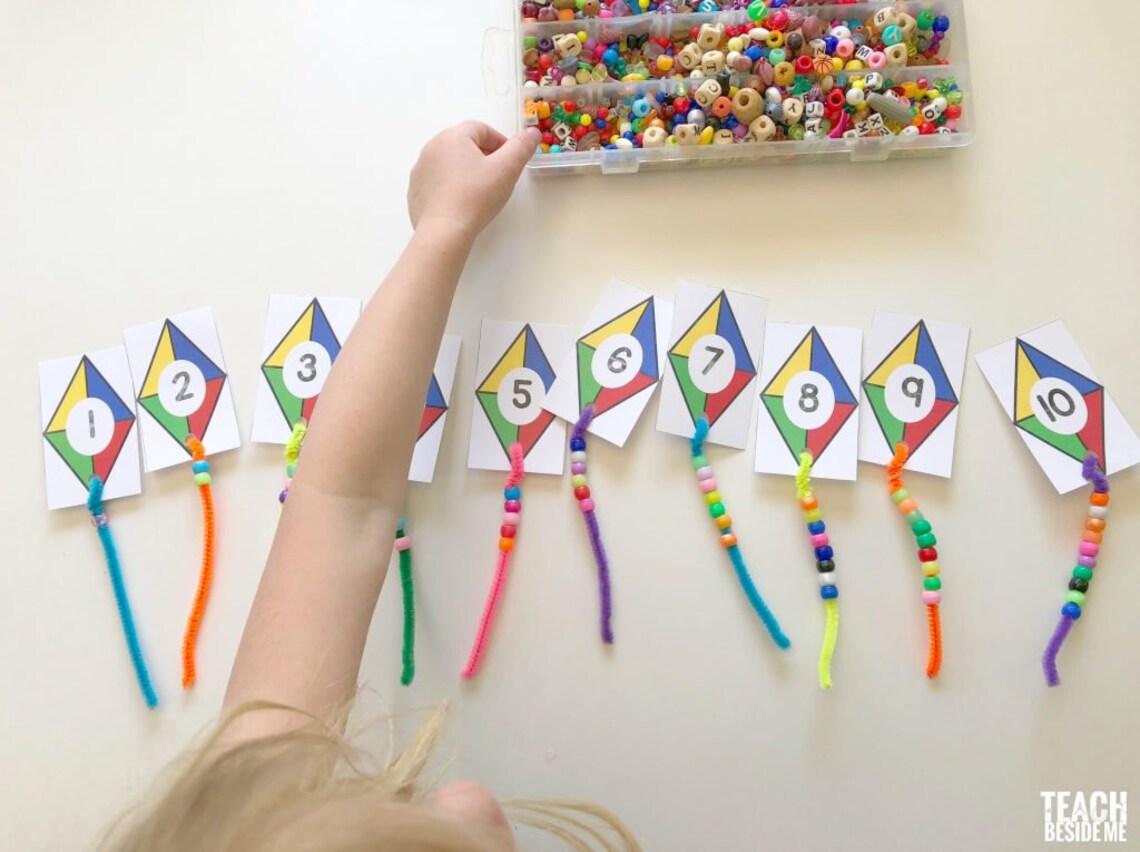 Preschool Math- Kite Themed Counting - Etsy