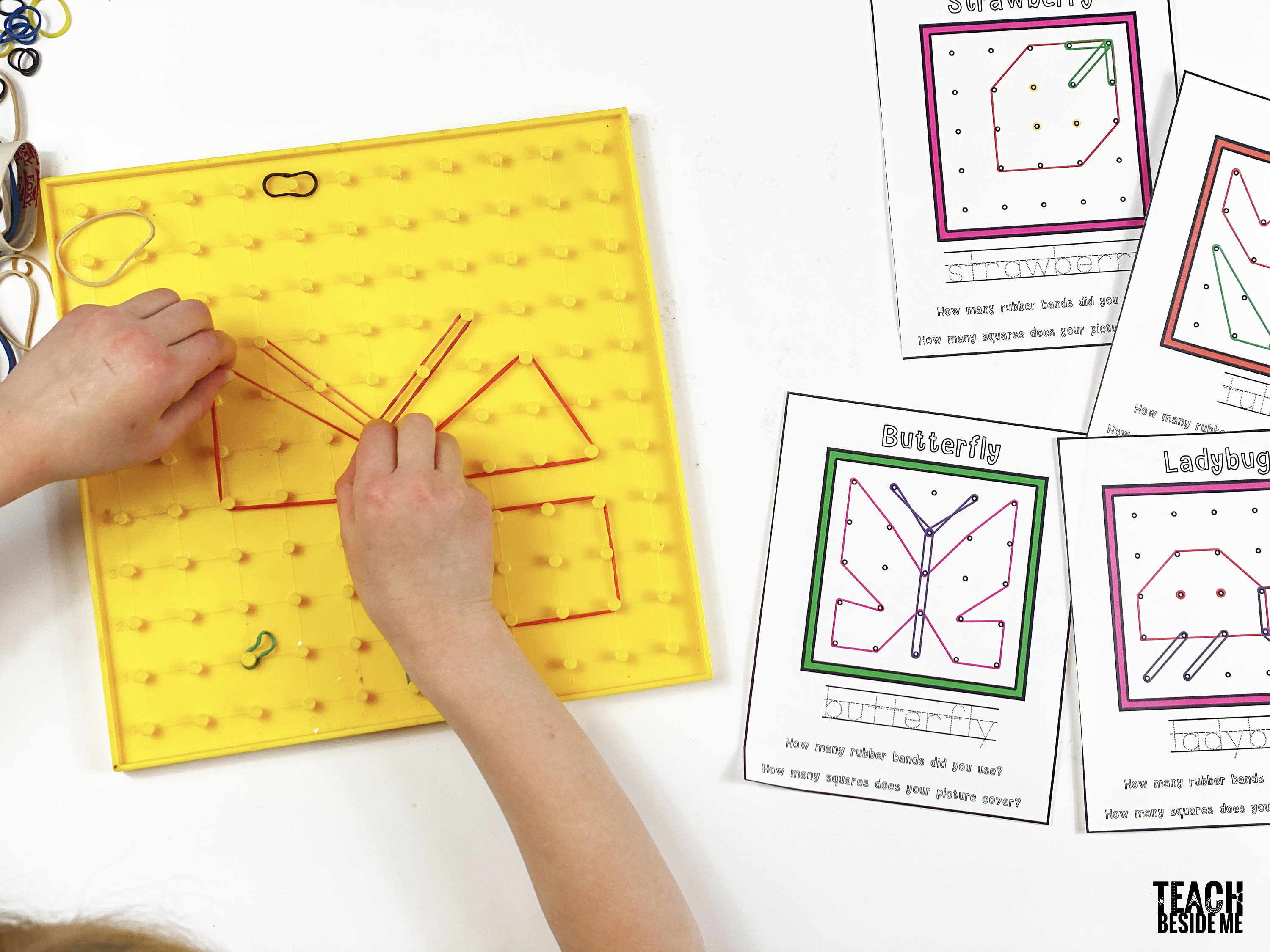 Spring Geoboard Activity Cards - Etsy