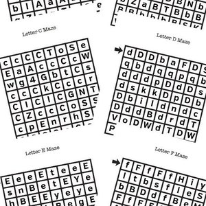 ABC Letter Mazes for Preschool or Kindergarten - Etsy