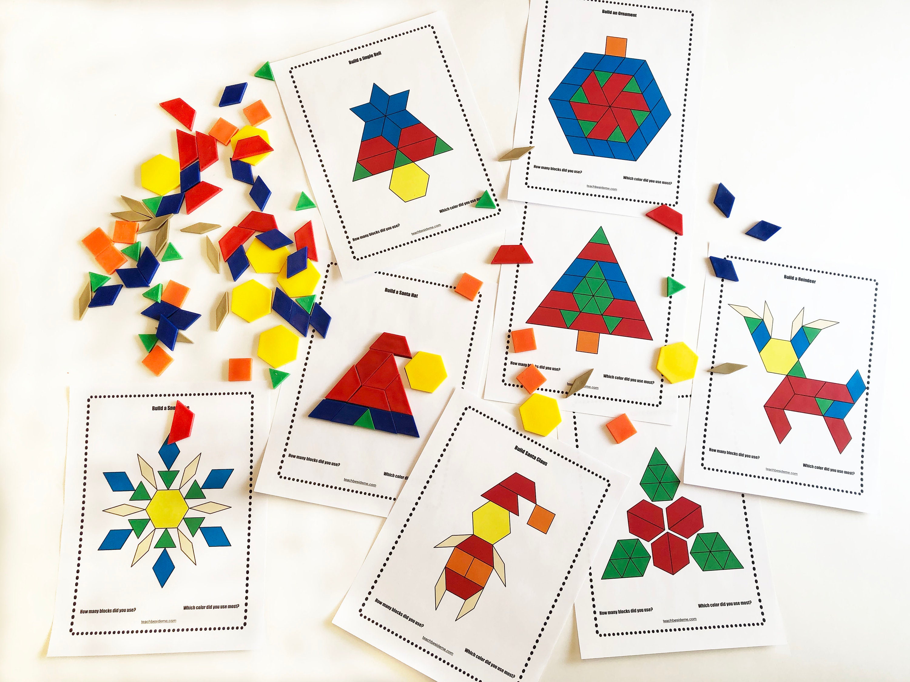 Christmas Pattern Block Mats - Etsy