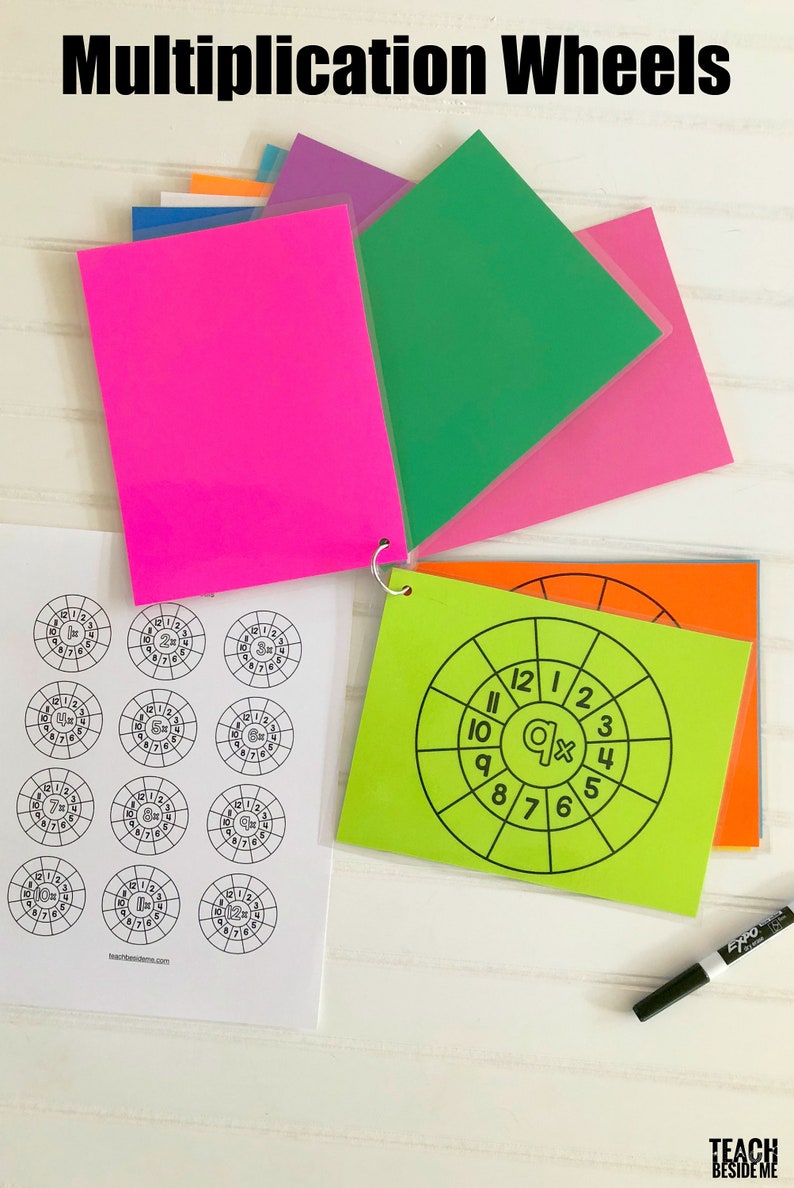 Multiplication Wheels - Etsy
