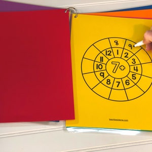 Math Addition Wheels - Etsy