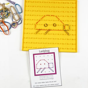 Spring Geoboard Activity Cards - Etsy