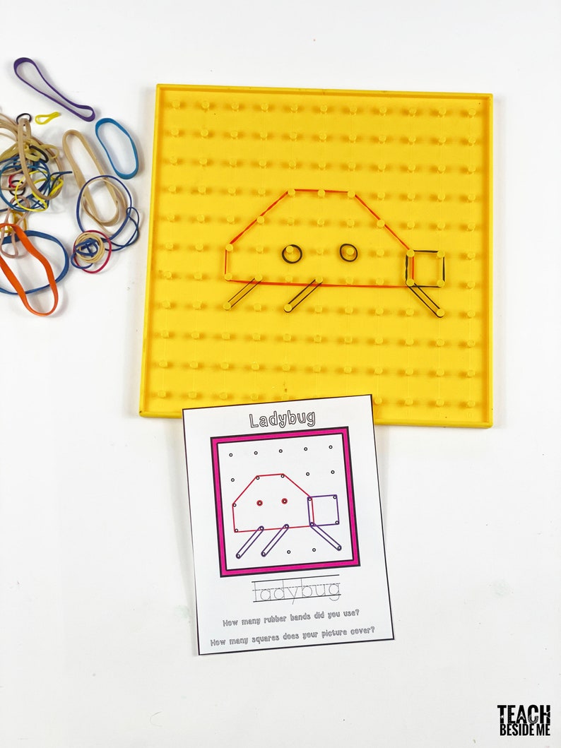 Spring Geoboard Activity Cards - Etsy