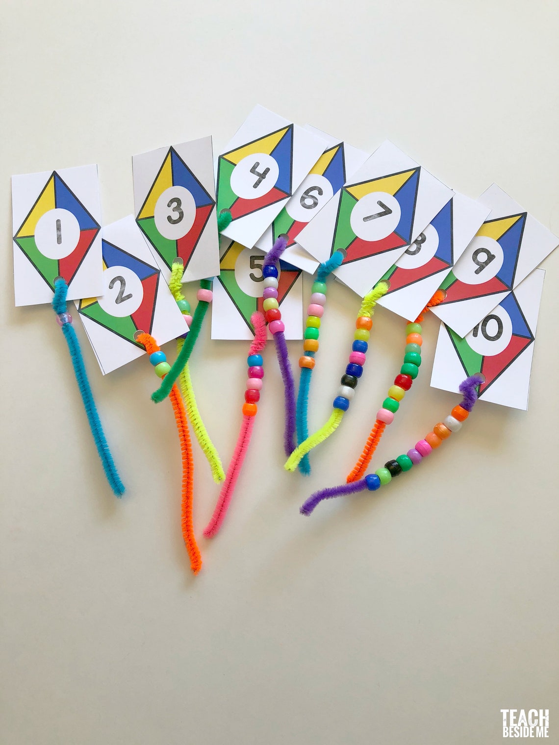 Preschool Math- Kite Themed Counting - Etsy