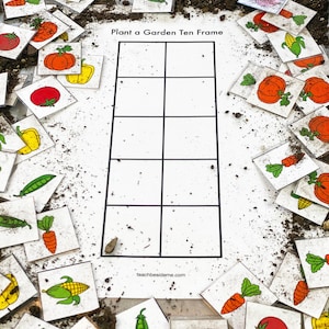 Garden Ten Frame Math - Etsy