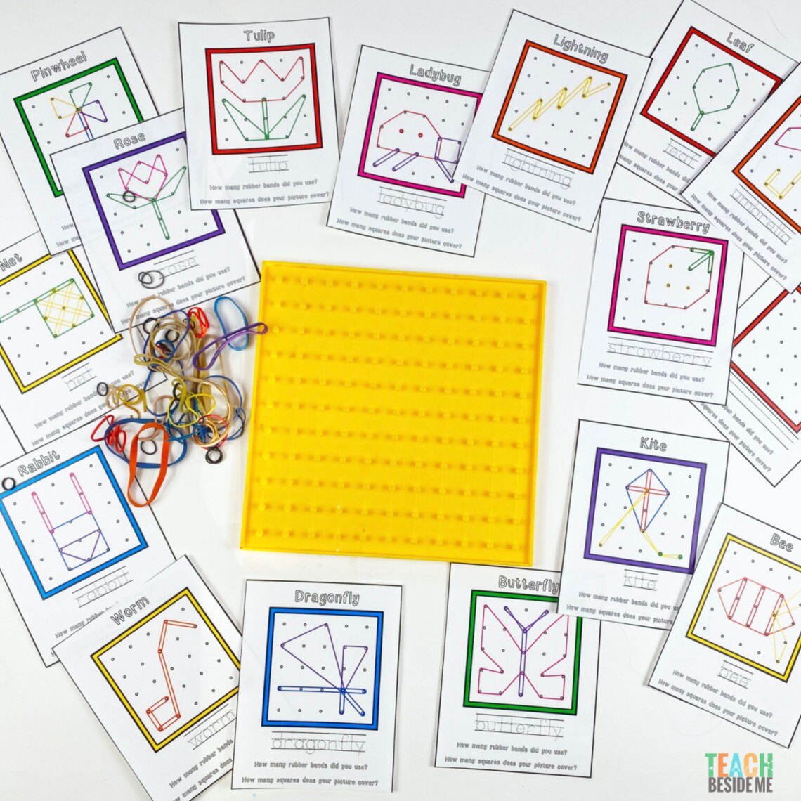 Spring Geoboard Activity Cards - Etsy