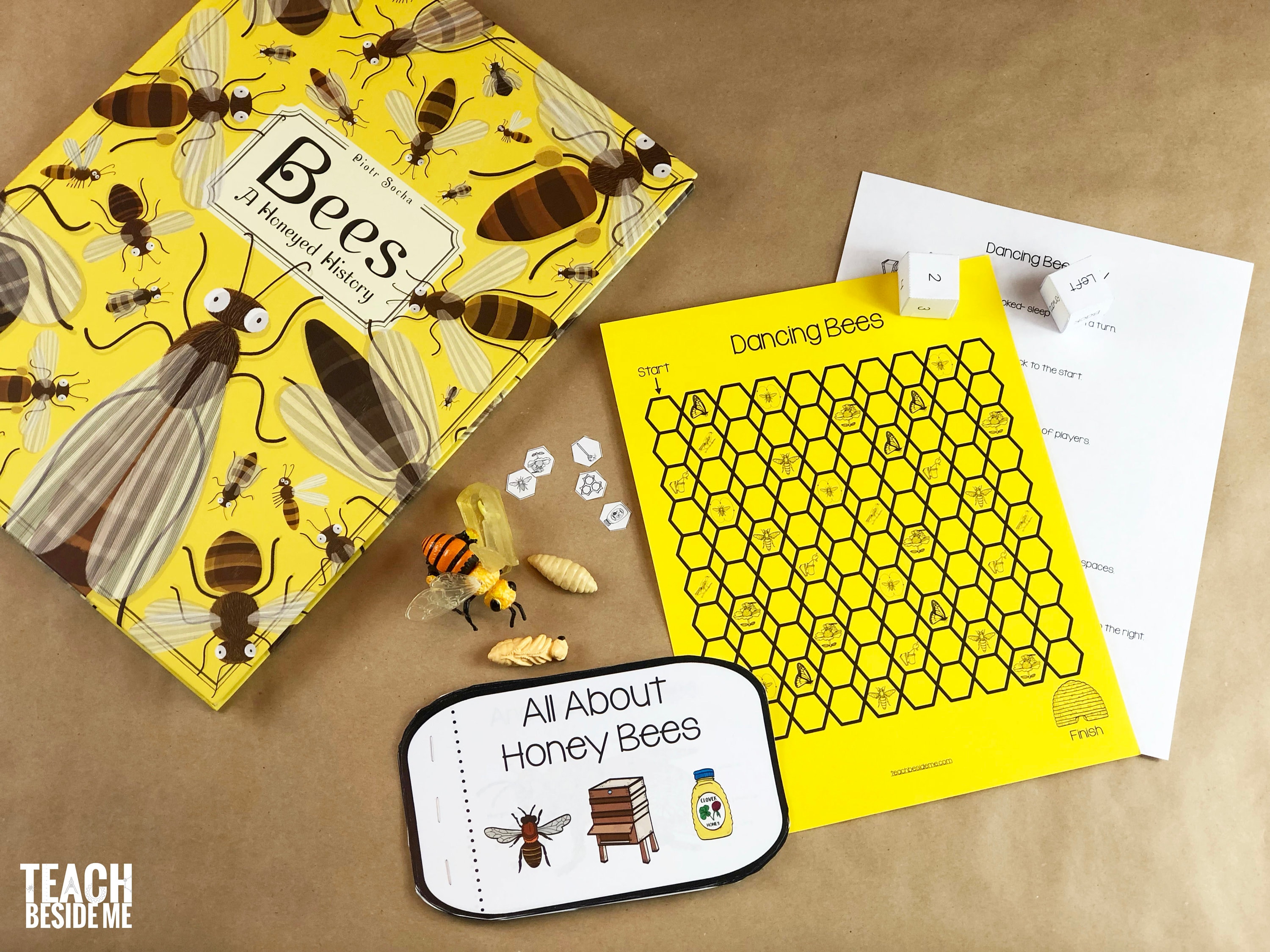 All About Bees- Mini Book & Game - Etsy