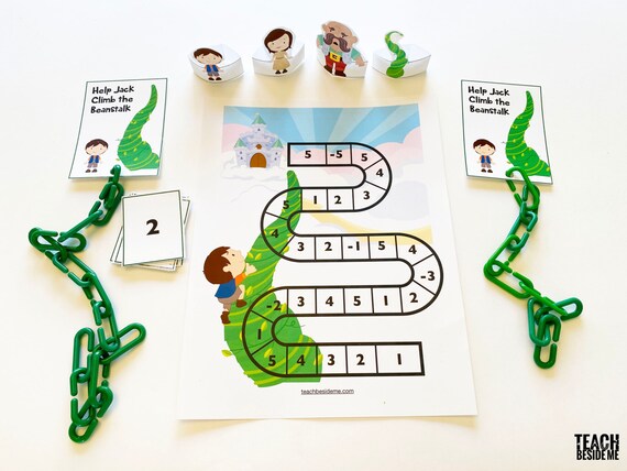Jack and The Beanstalk Counting Math Game for Kids | Etsy