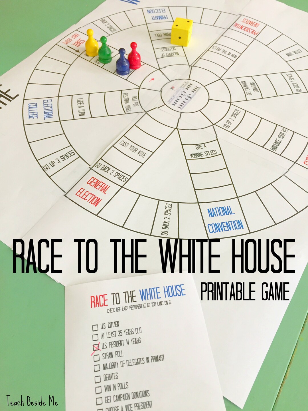 Race to the White House- Presidential Election Game - Etsy