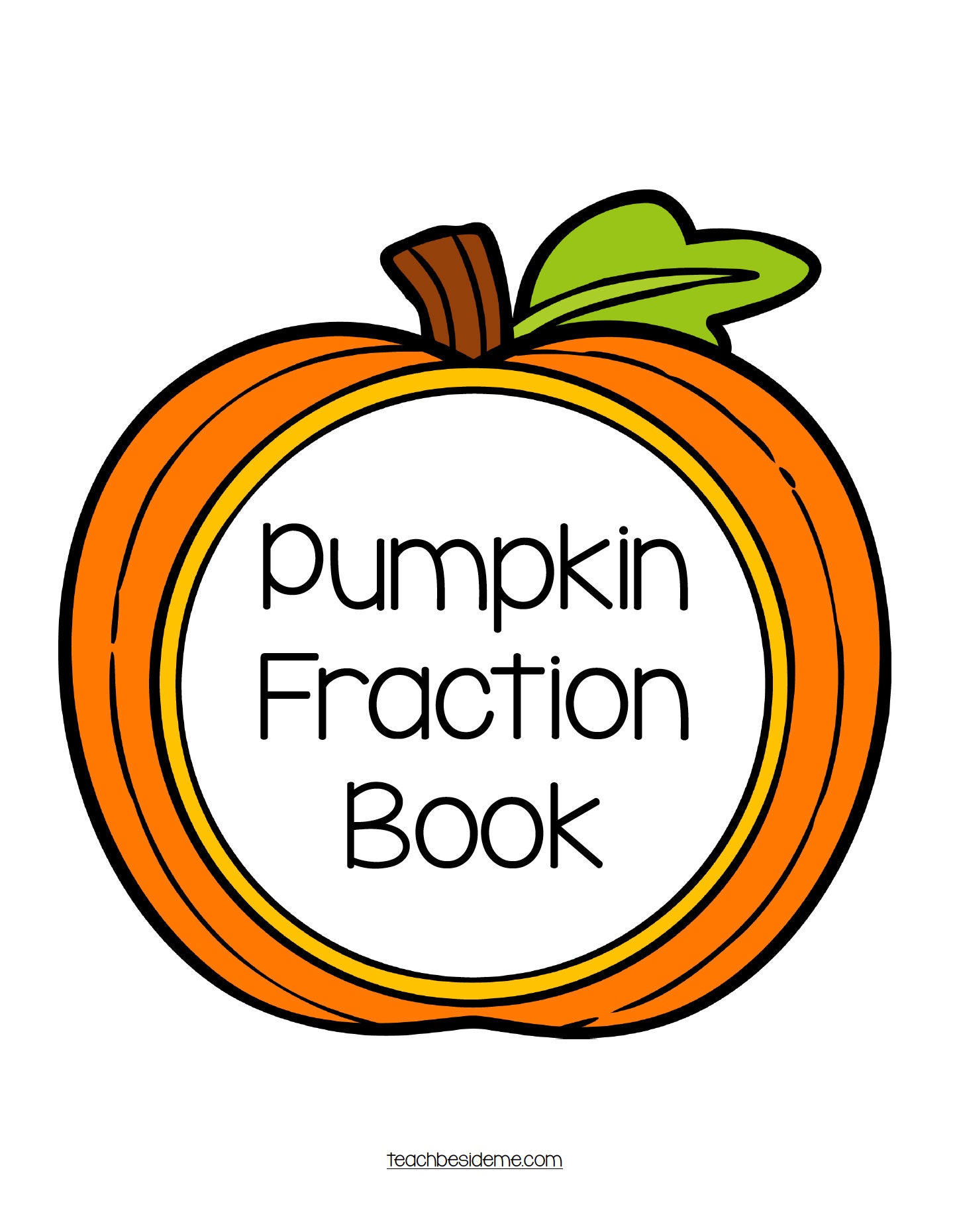 Halloween Math- Pumpkin Fractions - Etsy