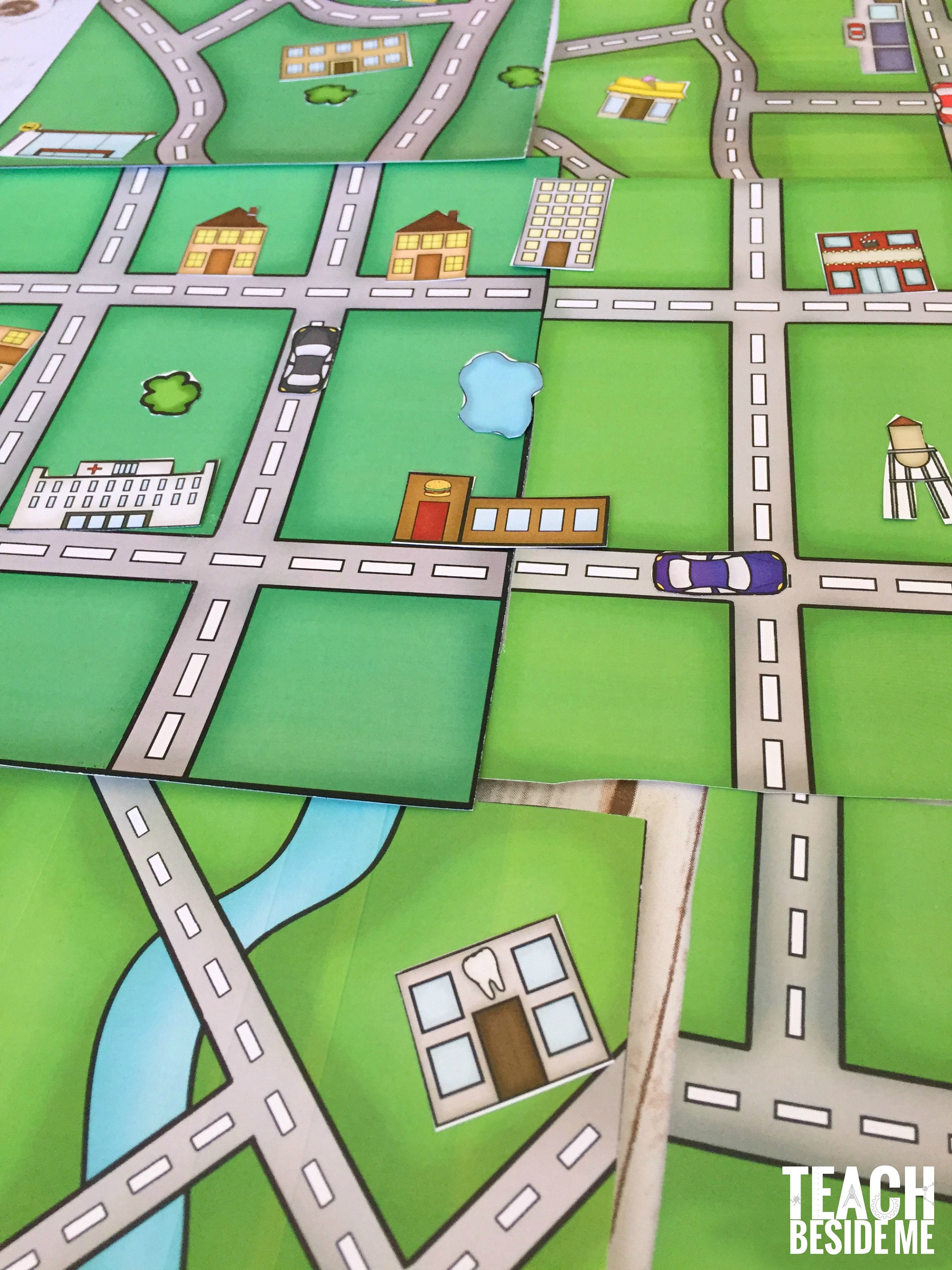 City Map For Kids With Key