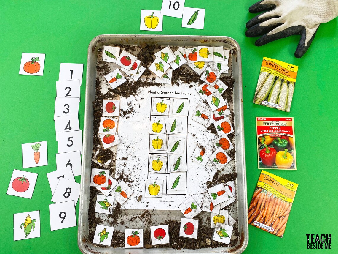 Garden Ten Frame Math | Etsy