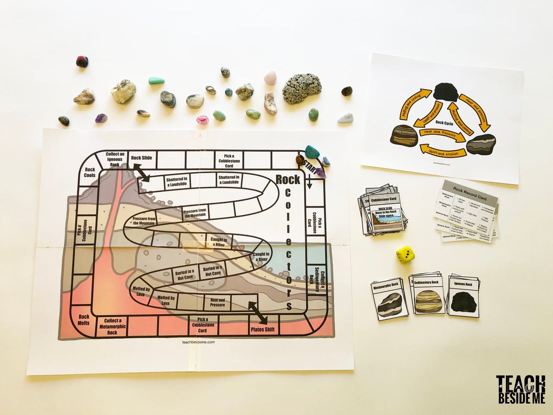 Rock Collectors: Rock Cycle Board Game - Etsy