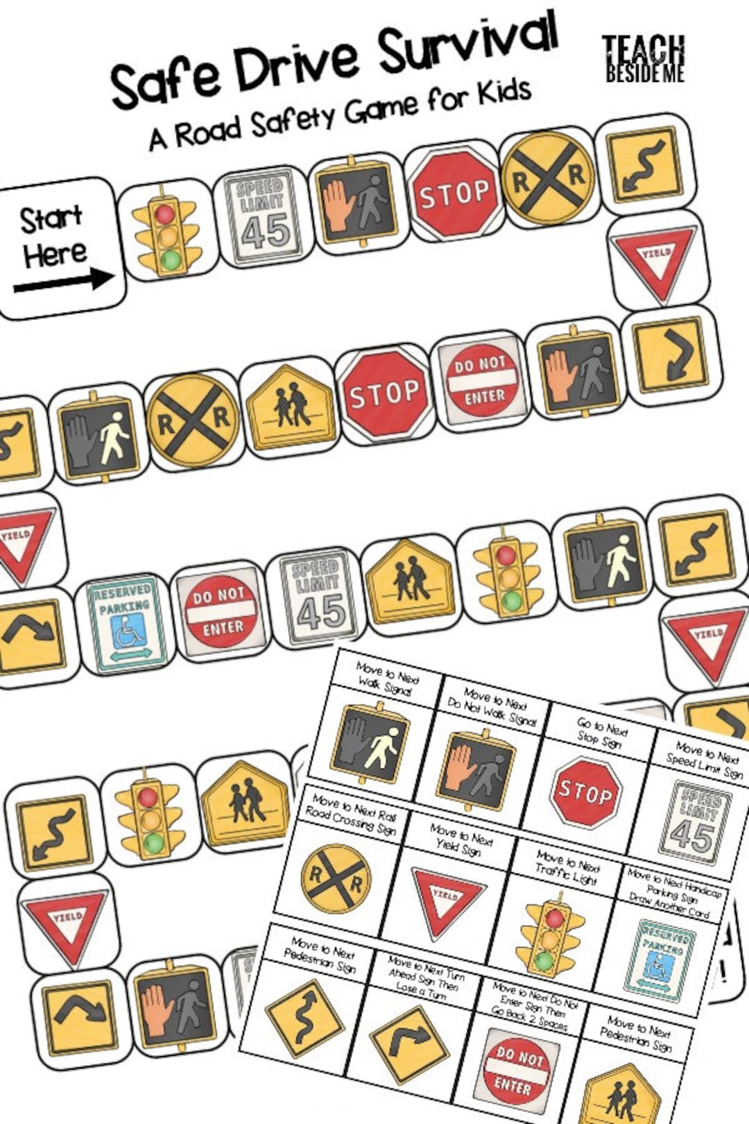 Road Safety Board Game Etsy