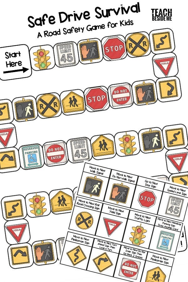 Road Safety Board Game - Etsy