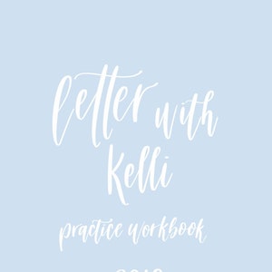 Letters by Kelli Practice Workbook INSTANT DOWNLOAD | Etsy