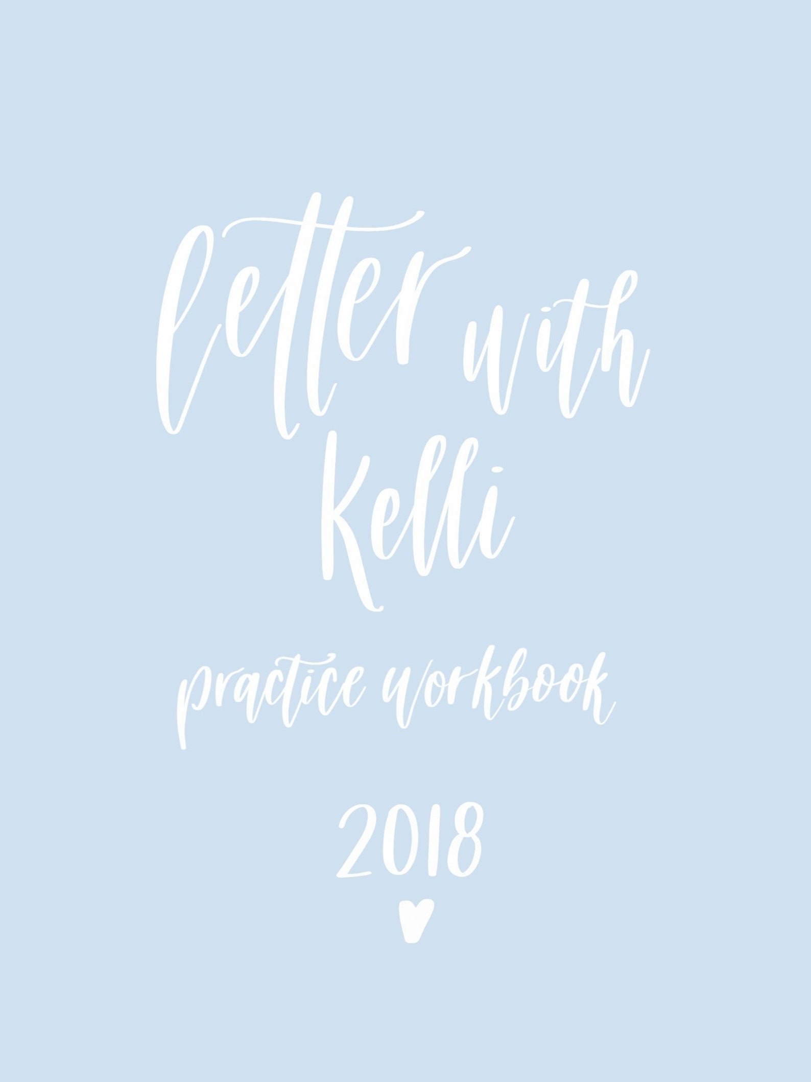 Letters by Kelli Practice Workbook INSTANT DOWNLOAD | Etsy