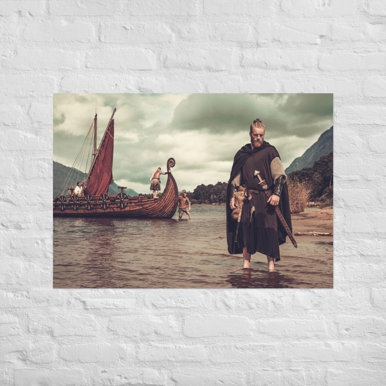 Poster Vikings Exploring New Land - Sweyn Forkbeard - Etsy