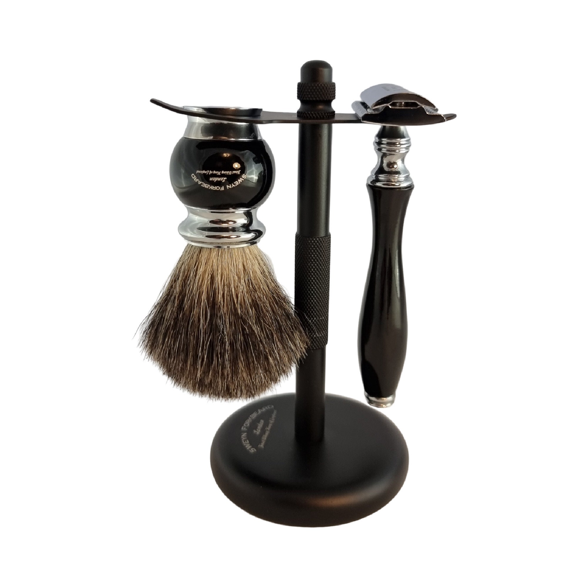 Shaving Set 3 Piece Black - Etsy