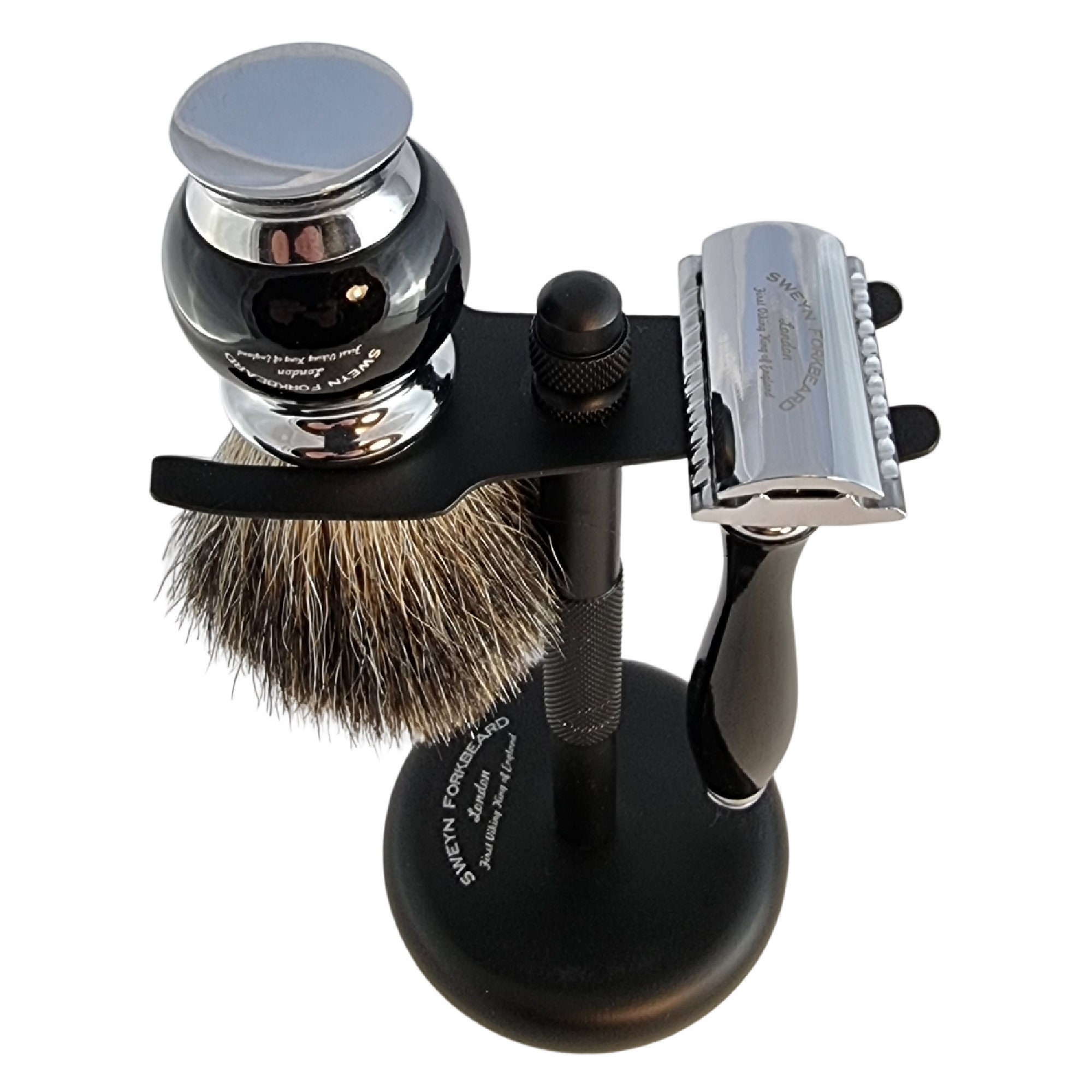 Shaving Set 3 Piece Black - Etsy