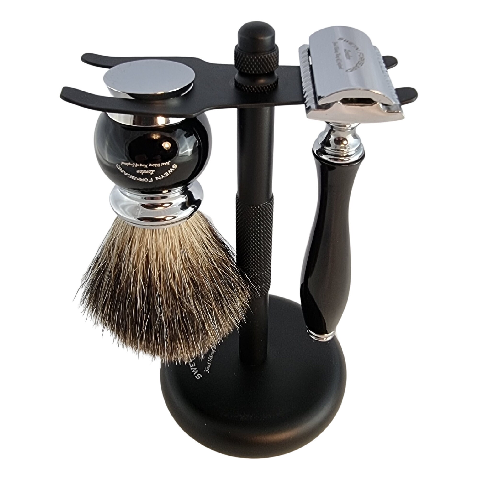 Shaving Set 3 Piece Black - Etsy