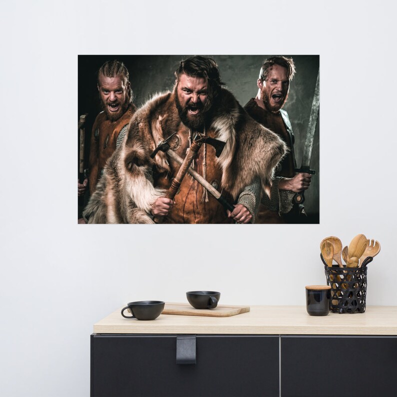 Poster Vikings Ready for Battle Sweyn Forkbeard - Etsy