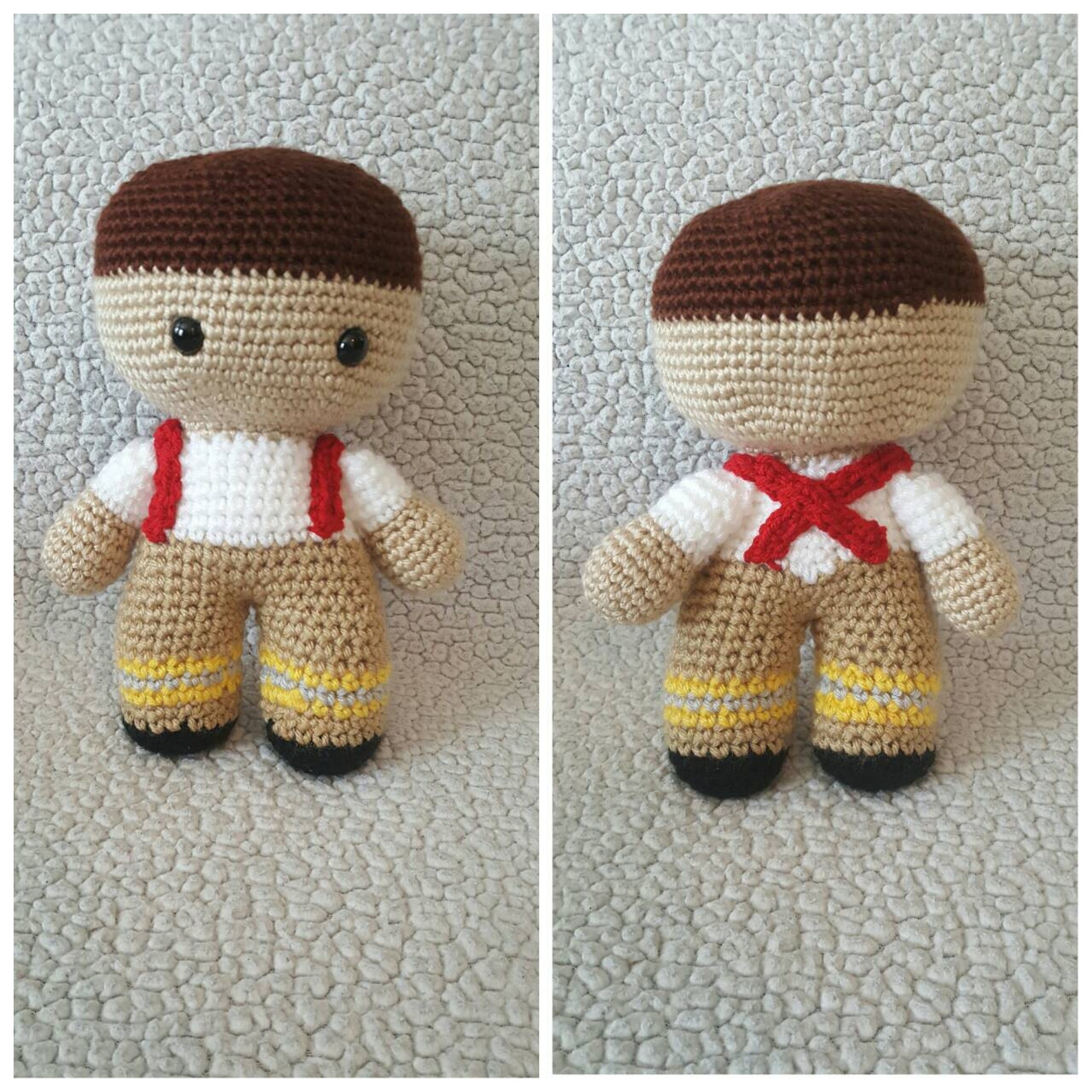 Crochet Fireman Big Head Doll Crochet Fireman Doll Crochet - Etsy
