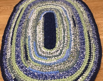 Oval Rag Rug - Etsy