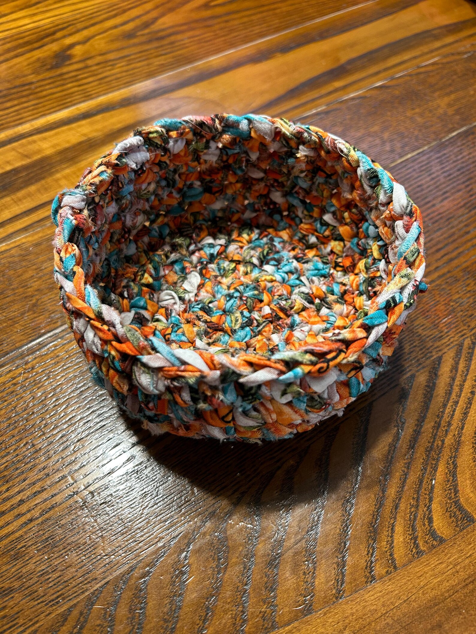 Crochet Rag Rug Bowl 6 Inches ONE BOWL - Etsy
