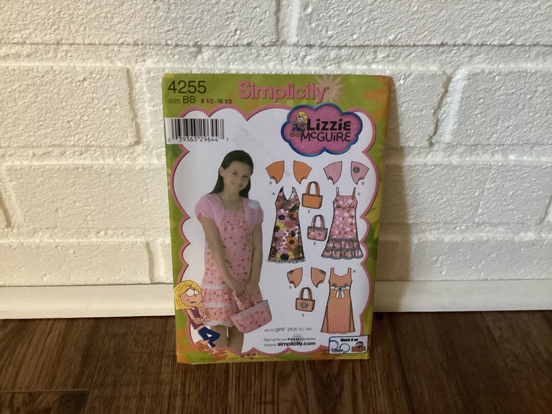 Simplicity Lizzie Mcguire 4255, FF, Factory Fold, Sizes 8 1/2 - 16 1/2 ...