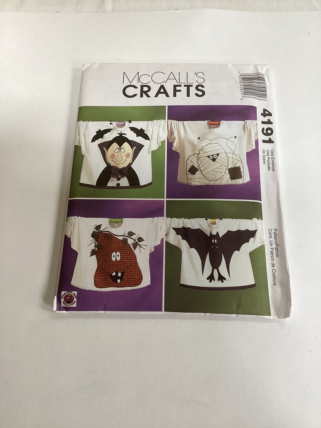 Mccall’s 4191 Craft Pattern Appliqué for Tee Shirt Halloween - Etsy