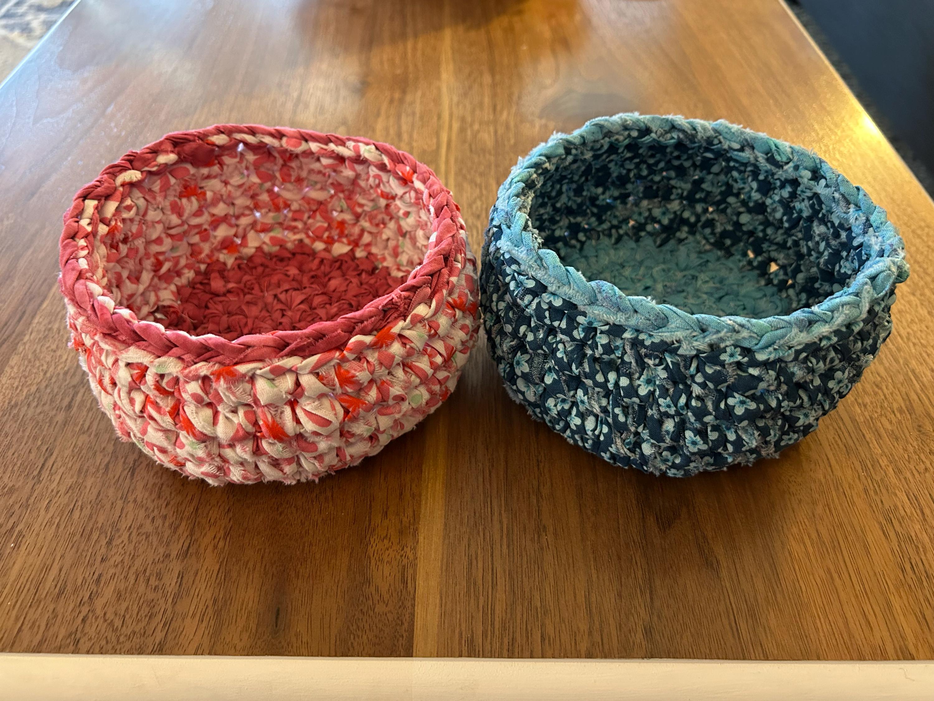 Crochet Rag Rug Bowl 6 Inches ONE BOWL - Etsy