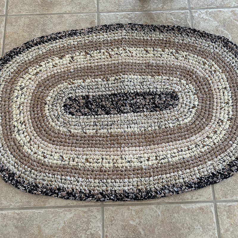 Oval Rag Rug - Etsy