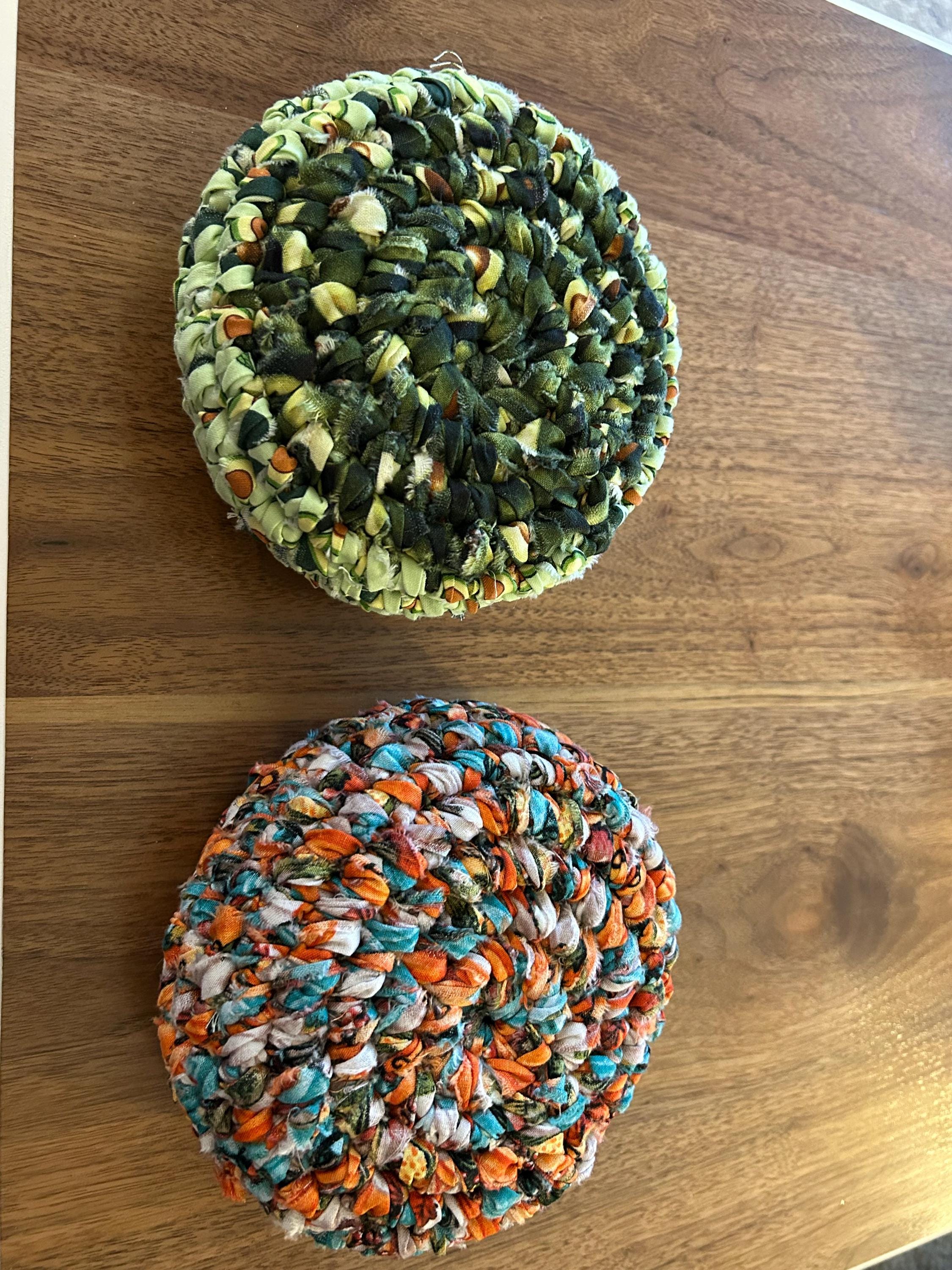 Crochet Rag Rug Bowl 6 Inches ONE BOWL - Etsy