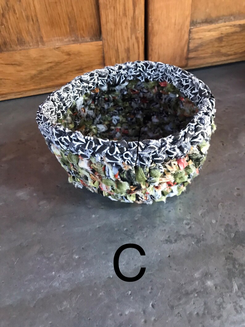 Crochet Rag Rug Bowl 6 Inches ONE BOWL - Etsy