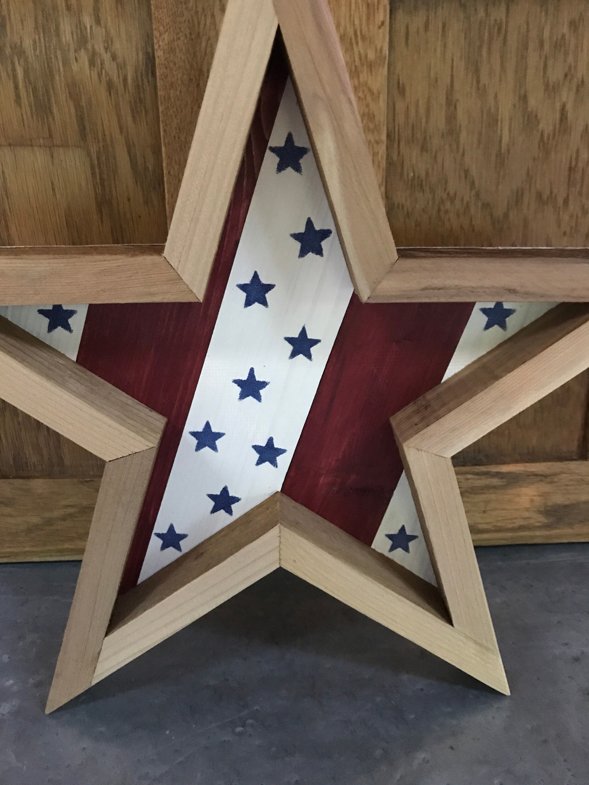 Large Wooden Wall Star; Rustic; Shelf Star; Americana Home Decor ...