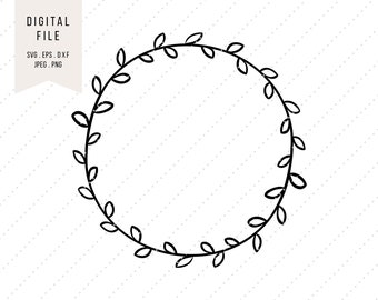 Circle border svg | Etsy