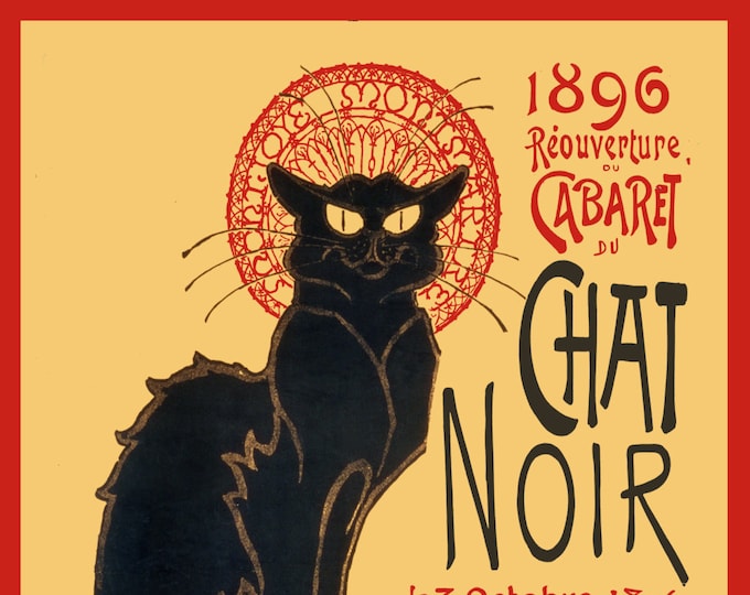Le Chat Noir Classic Art Nouveau Poster - Etsy UK
