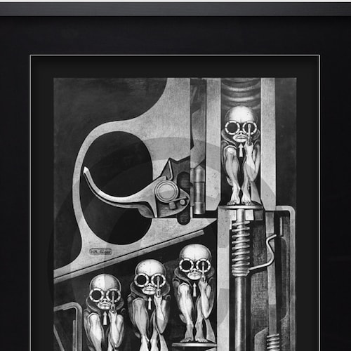 H.R. Giger Birthmachine Art Poster - Etsy