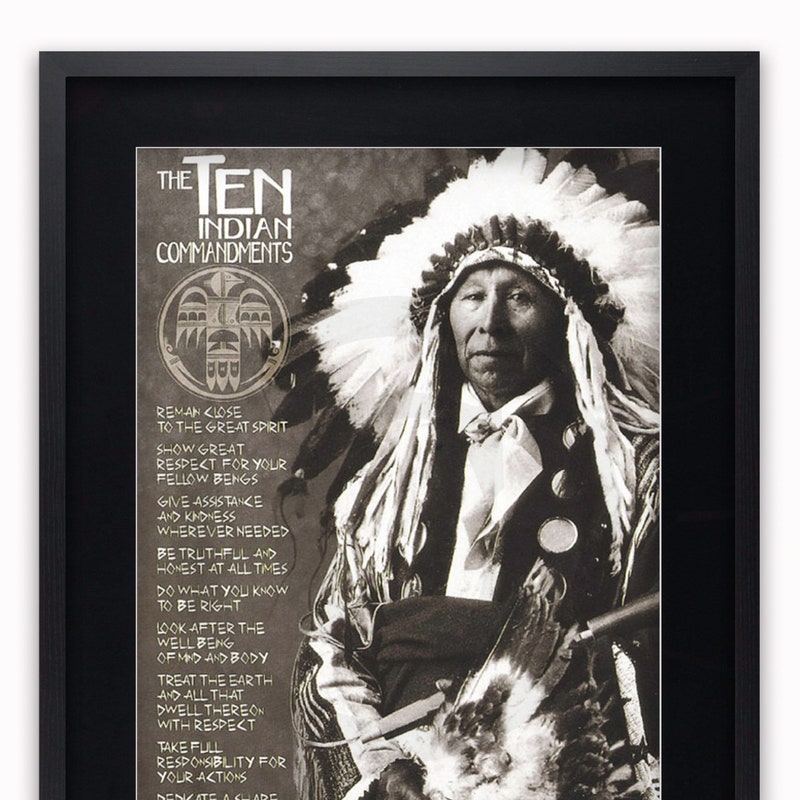 Native Ten Commandments - Etsy