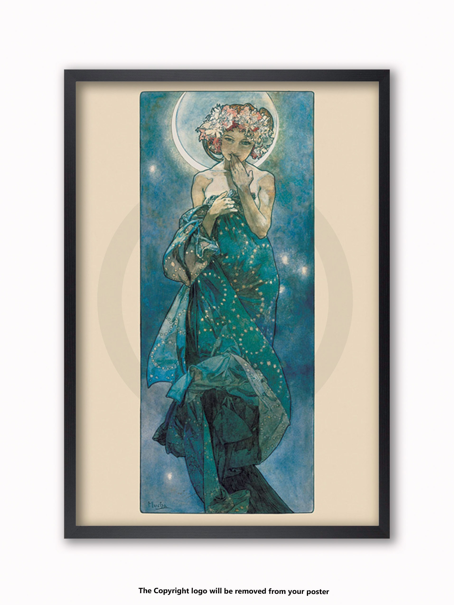 Alphonse Mucha Moon Vintage Licensed Poster | Etsy