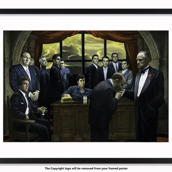 Godfather Poster the Mafia Movie - Etsy