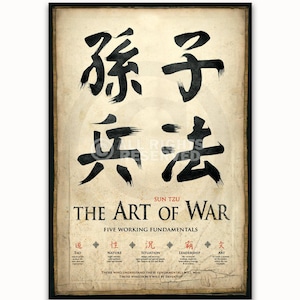 The Art of War - Sun Tzu Poster - Etsy