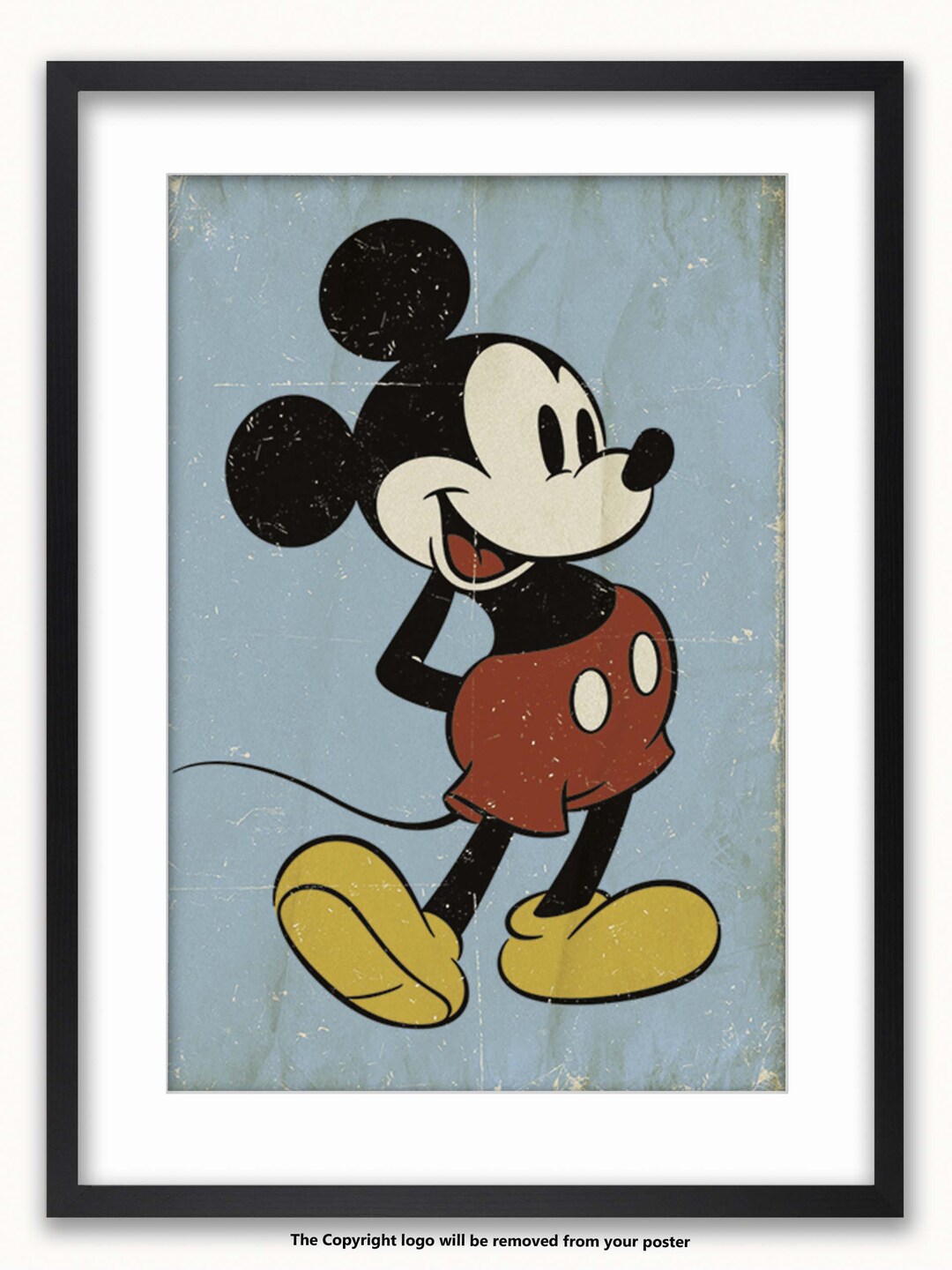 Mickey Mouse - Retro - Officially Licensed Poster - Etsy