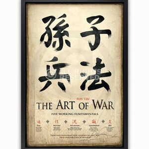 The Art of War - Sun Tzu Poster - Etsy