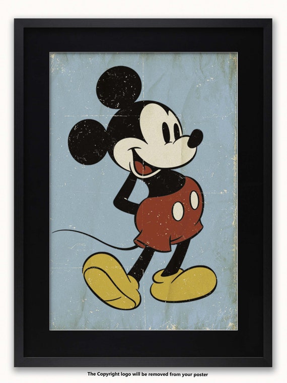 Mickey Mouse Poster Mickey Mouse Print Mickey Mouse Movie Etsy