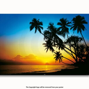 Beautiful Summer Sunset Poster - Etsy